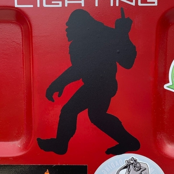 TwoIfBySeaTreasures | Wall Decor | Big Foot Giving The Middle Finger ...
